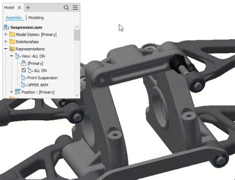 inventor tutorial view representation