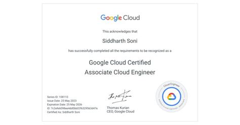 Siddharth S On Linkedin Associate Cloud Engineer • Siddharth Soni