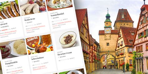 Local Food In Bavaria Bavaria Food Map Tasteatlas