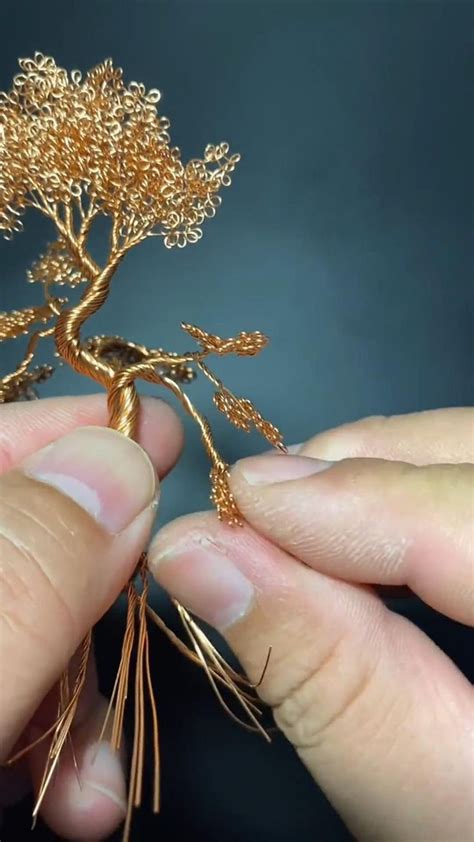 How To Make Tree With Wire Diy Handmade Howto Wire Handmade Wire Jewelry Beaded Wire Art