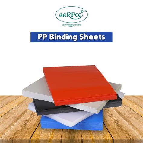 Pp Binding Sheets Packaging Type Packet Thickness 1 2 Mm At ₹ 20 Piece In Daman