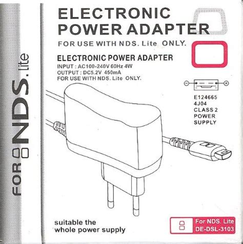 Ndsl Euro Power Supply Nintendo Ds Lite Pal Amazon De Games