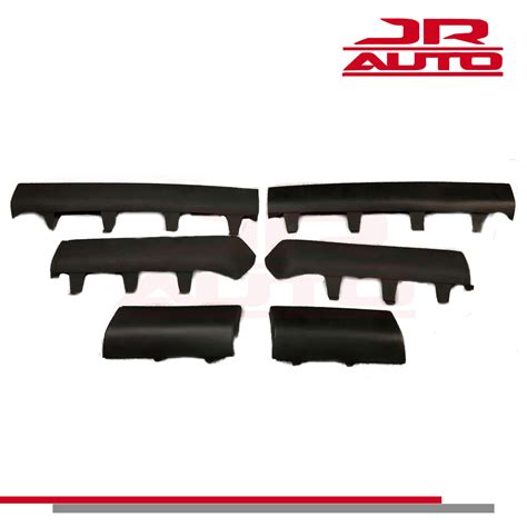 Quad Cab Style 6pc Side Skirts Rocker Panels For 09 18 Dodge Ram 15 25