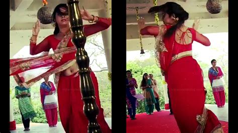 Devoleena Bhattacharjee Hot Saree Navel Show Dance Rehearsal Video