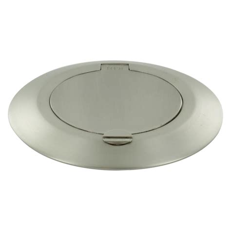 Sillites Frbn Floor Ring With Hinged Lid Brushed Nickel No Receptacl