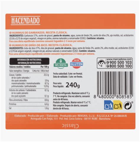 Beneficios del Hummus tradicional HACENDADO de Mercadona para niños