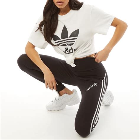 Buy Adidas Originals Womens Adicolor Sliced Trefoil High Waisted Tights