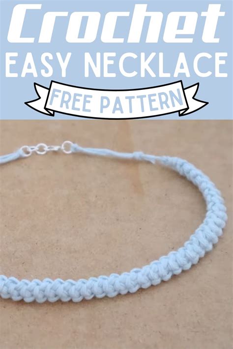 Easy Crochet Necklace Patterns To Make Handmade Jewelry Items Clairea