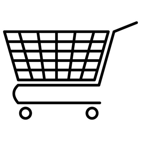 Premium Vector Shopping Cart Icon Flat Vector Design Trolley Icon