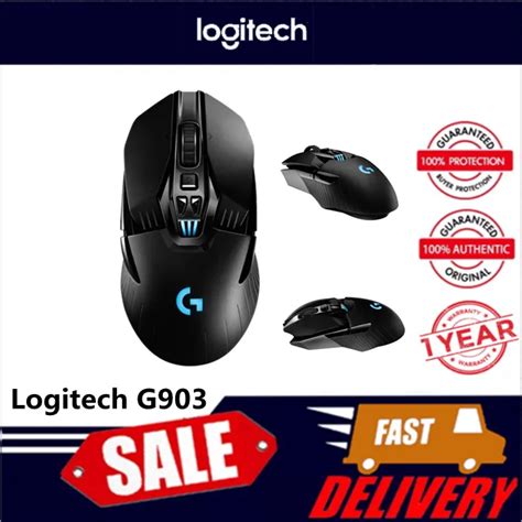Logitech 100 เมาส์เกมไร้สายความเร็วเบา ของแท้ G903พร้อมเซ็นเซอร์ Hero