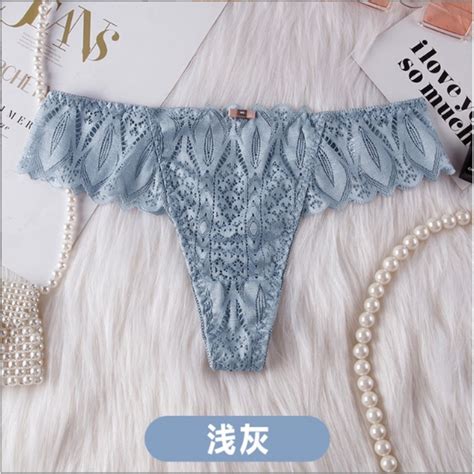 Tangas Sexy Para Mujer Panty De Encaje De Baja Altura En T Espalda