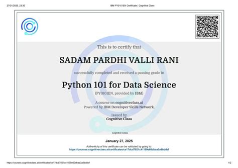 Python Datascience Certification Learning Professionalgrowth Ibm