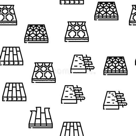 Floor Material Layers Renovation Vector Seamless Pattern Stock Vector Illustration Of Room