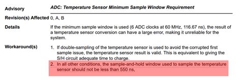Tms320f2802 Adc Soc0 And Internal Temperature Sensor C2000