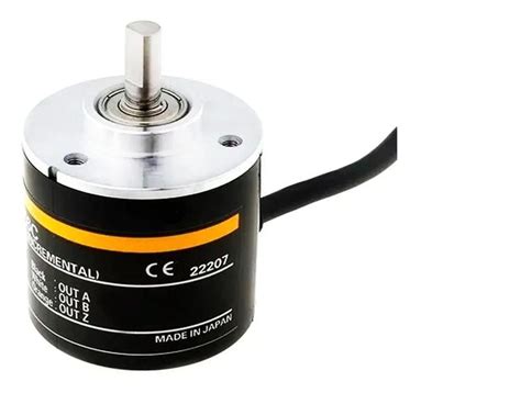 Encoder Incremental 1000 P R NPN E6B2 CWZ6C 5 24V Eixo 6mm ENG Automação Sensor de Presença