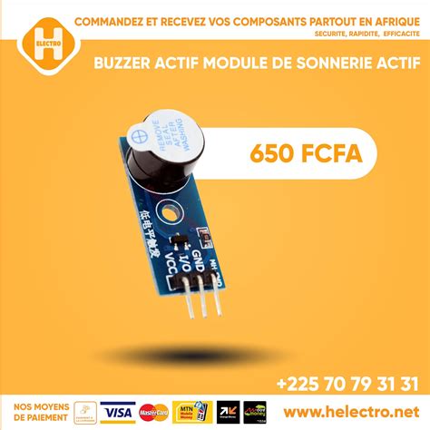 Helectro Buzzer Active Et Passive Module Sonnerie Pour