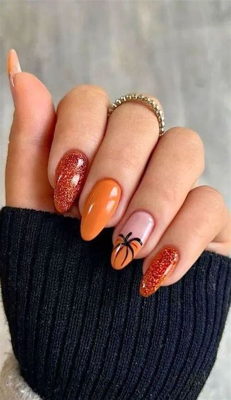 90 Cute Pumpkin Nails 2023 That Are Perfect For Fall Halloween