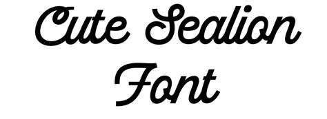 Cute Sealion Font Dafont Free Font