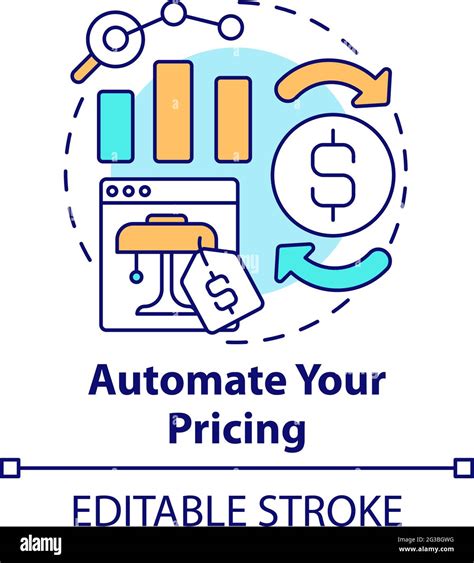 automate pricing concept icon stock vector image and art alamy
