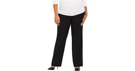 Motherhood Plus Size Bi Stretch Suiting Straight Leg Maternity Pants