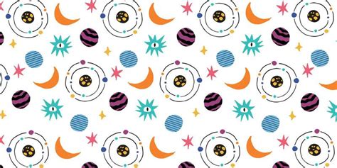 Cute Space Pattern Vector Art Icons And Graphics For Free Download