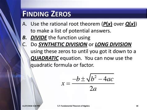 57 Fundamental Theorem Of Algebra Ppt Download — Db