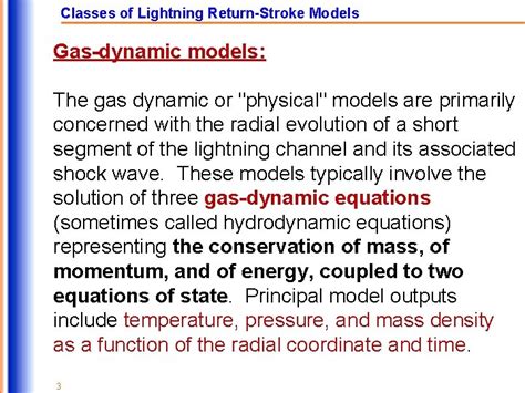 Lightning Returnstroke Models 1 Four Classes Of Lightning