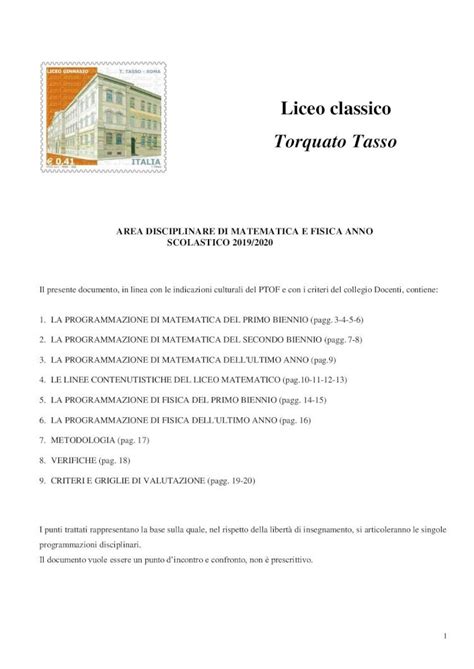 PDF AREA DISCIPLINARE DI MATEMATICA E FISICA ANNO MATEMATICA FI