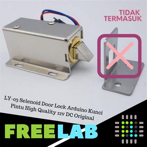Jual Ly 03 Selenoid Door Lock Arduino Kunci Pintu High Quality 12v Dc