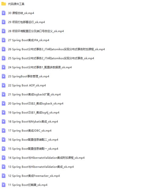 新一代企业java开发首选框架：spring Boot 从入门到上手实战小猿资源站