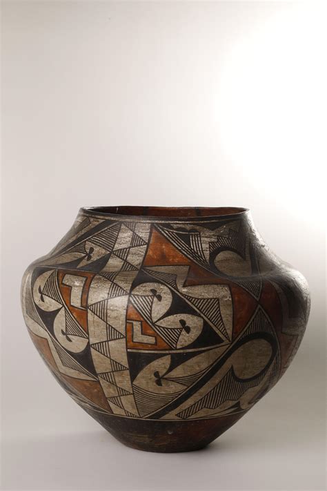 Lot Acoma Polychrome Water Jar Ca 1920 1930