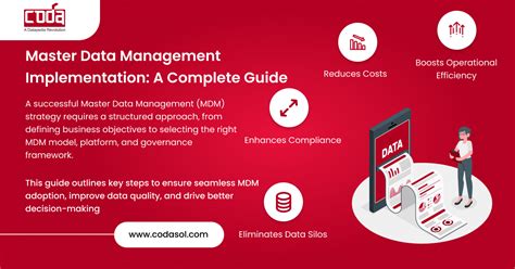 Master Data Management Implementation A Complete Guide Coda