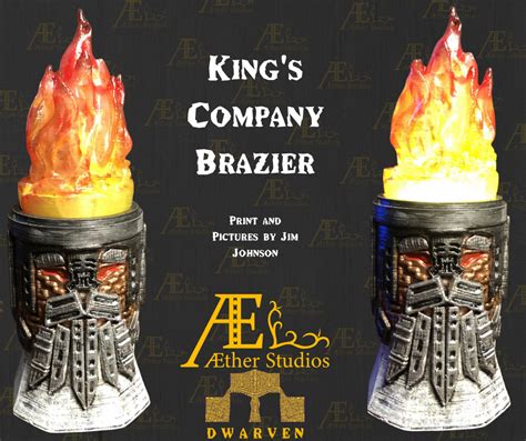 3d File Dwarven Holds Kings Company Brazier・model To Download And 3d Print・cults