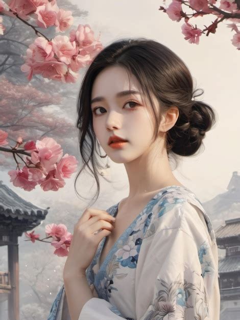 Premium Ai Image Chinese Model Girl