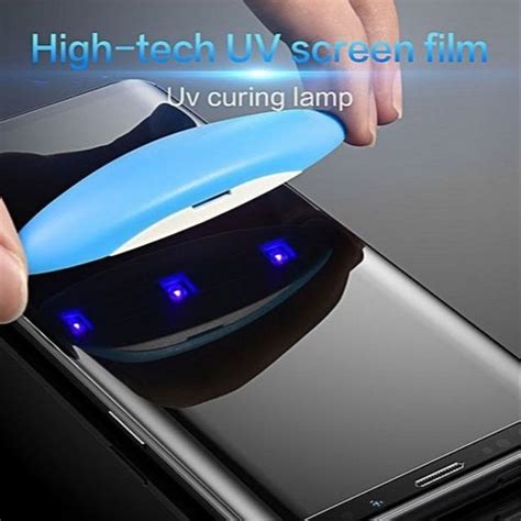 กระจกนิรภัยโค้ง กาว Uv แบบเต็ม สําหรับ Samsung S8 S8 Plus S9 S9