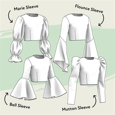 Cosplay Sleeve Sewing Pattern Pack Vol 3 In 2025 Long Sleeve Tops