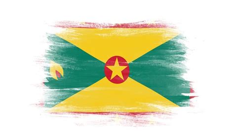 Premium Photo Grenada Flag Brush Stroke National Flag