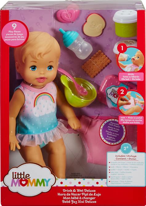 Best Buy: Little Mommy Little Mommy Drink & Wet Deluxe Doll Pink Blue FKD02
