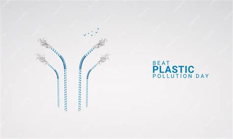 Premium Vector Plastic Pollution Day World Environment Day Stop