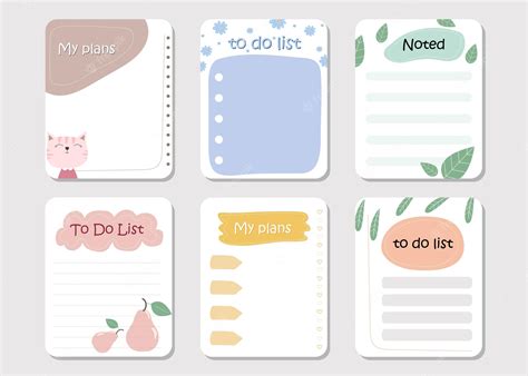 Premium Vector Design Elements For Notebook Diary Stickers And Other