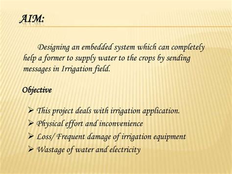 Gsm Based Irrigation Control Pptx