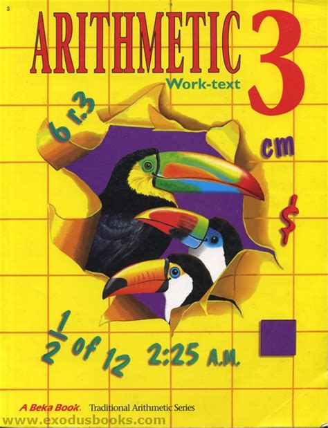 Arithmetic 3 Worktext Really Old Exodus Books