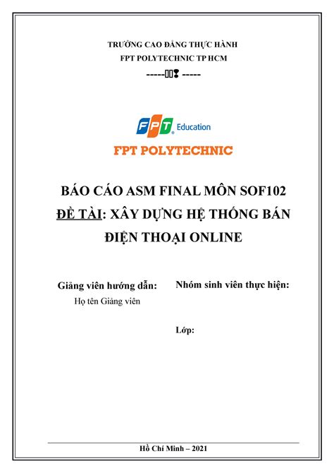 Sof Asm Gdfinal Bao Cao Tr Ng Cao Ng Th C H Nh Fpt Polytechnic