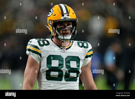Green Bay Packers Tight End Luke Musgrave 88 Warms Up Before An Nfl