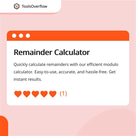 Modulo Calculator Calculate Remainder Online
