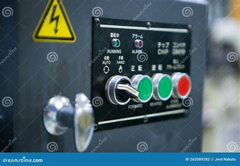 The Control Panel And Analog Switch With The Control Button Of The
