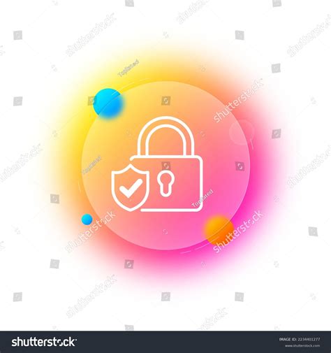 Shield Padlock Check Mark Icon Glassmorphism Stock Vector Royalty Free 2234401277 Shutterstock