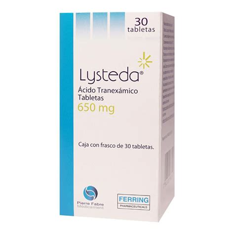 Lysteda 650 Mg 30 Tabletas Farmacia Coyoacán