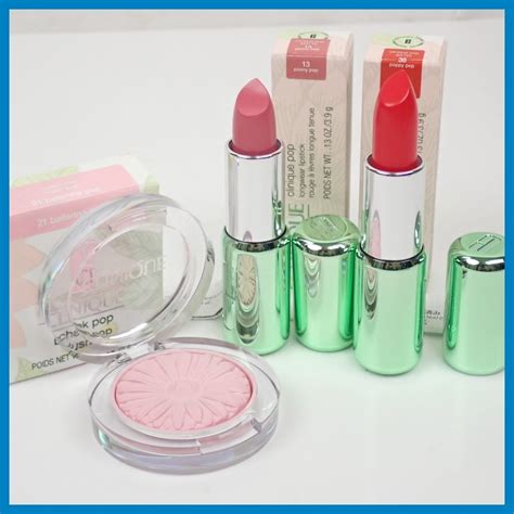 【未使用】★新品 Cliniqueクリニーク チークポップ21頬紅 ポップリップ 2点13m36口紅コスメ化粧品
