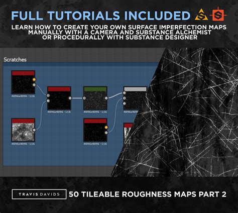 Artstation Ultimate Pack 150 Tileable Roughness Maps Surface Imperfection Part 1 And 2